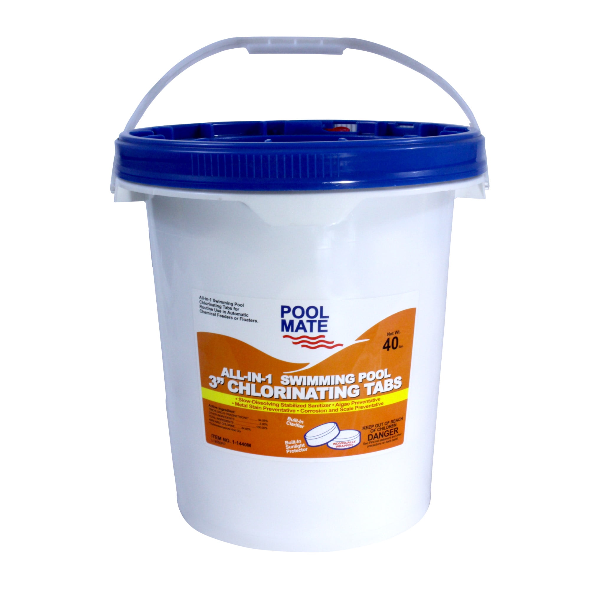 Pool Mate Chlorinating Tablets: 3 Inch Jumbo Tabs with UV Protection ...