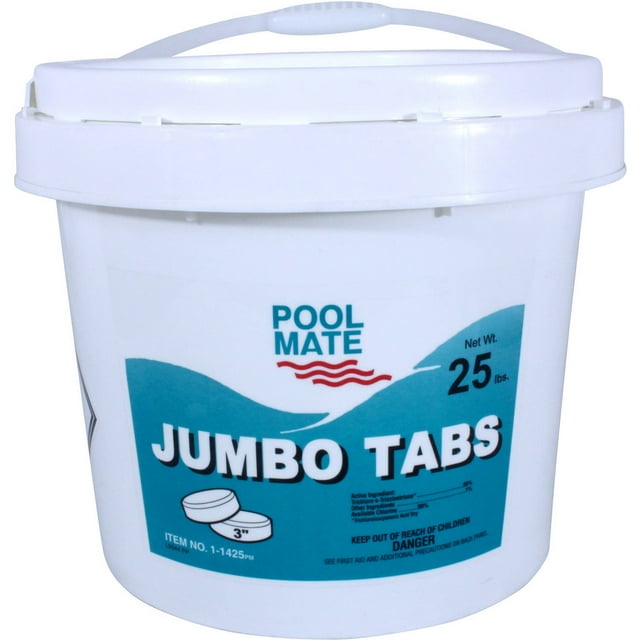 Pool Mate Jumbo 3" Chlorine Tablets for Swimming Pools - Walmart.com