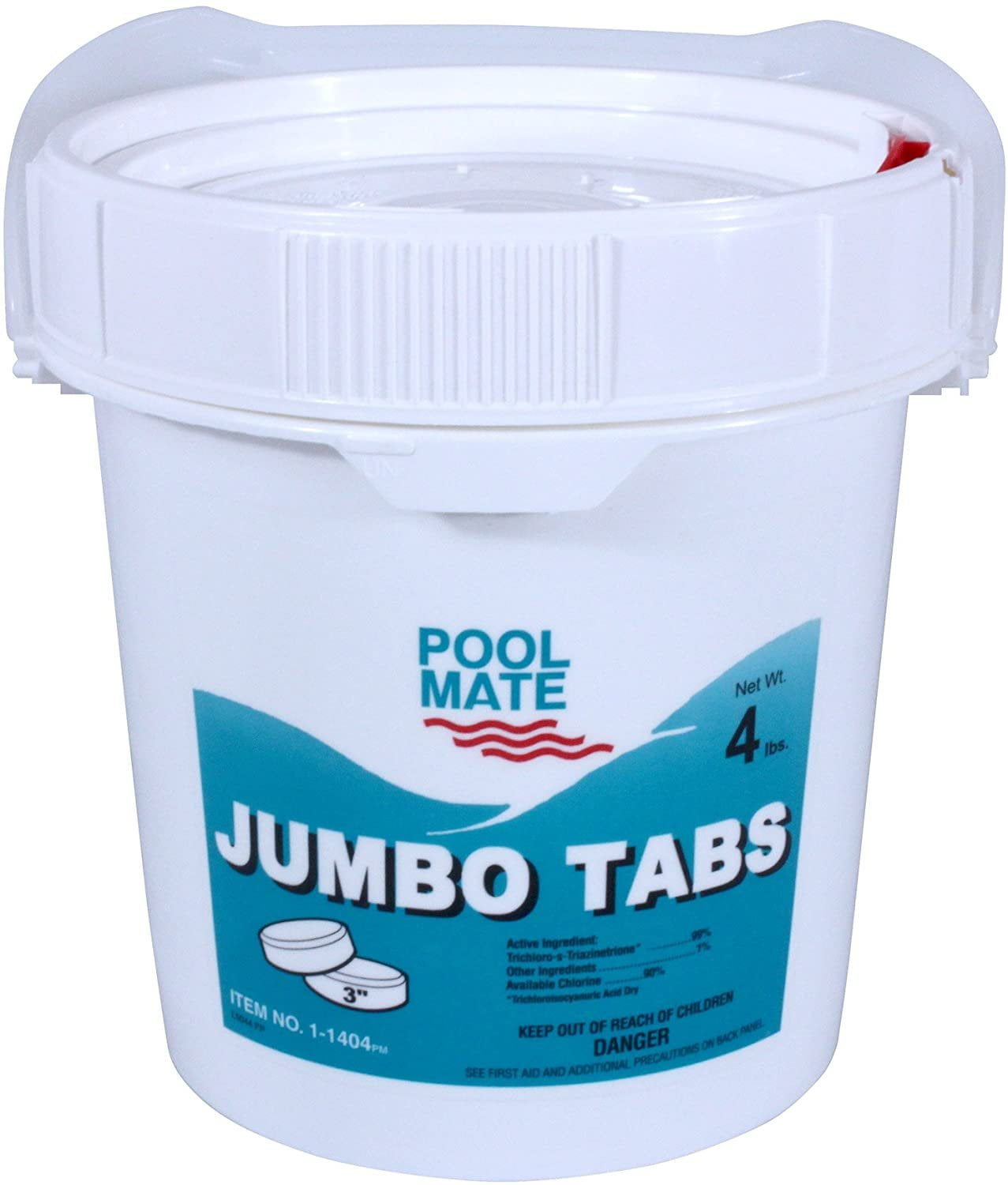 Pool Mate 3-Inch Jumbo Chlorine Tablets for Swimming Pools, for Floater ...