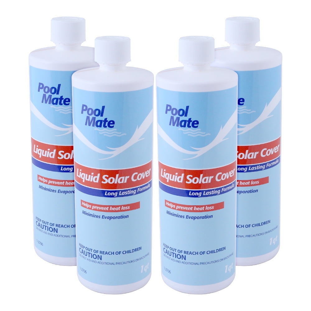 Pool Mate Liquid Solar Cover, 4 Quarts, Reduces Water and Energy ...