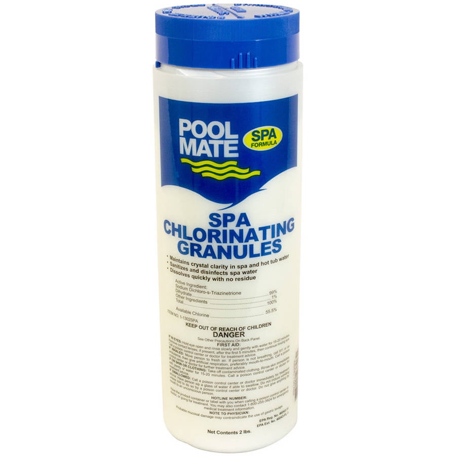 Pool Mate Spa and Hot Tub Chlorinating Granules, 2-Pounds - Walmart.com