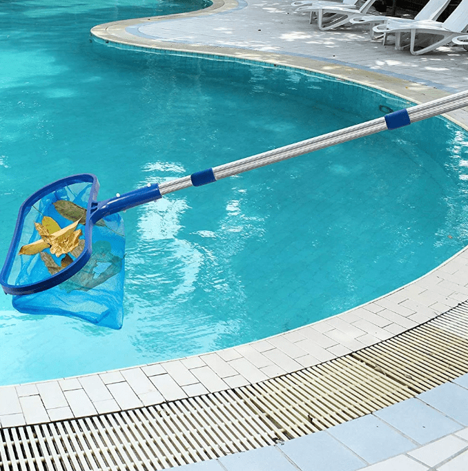 Pool Nets,‌Large Mesh Frame Skimmer for Leaves, Bugs, and Floating ...