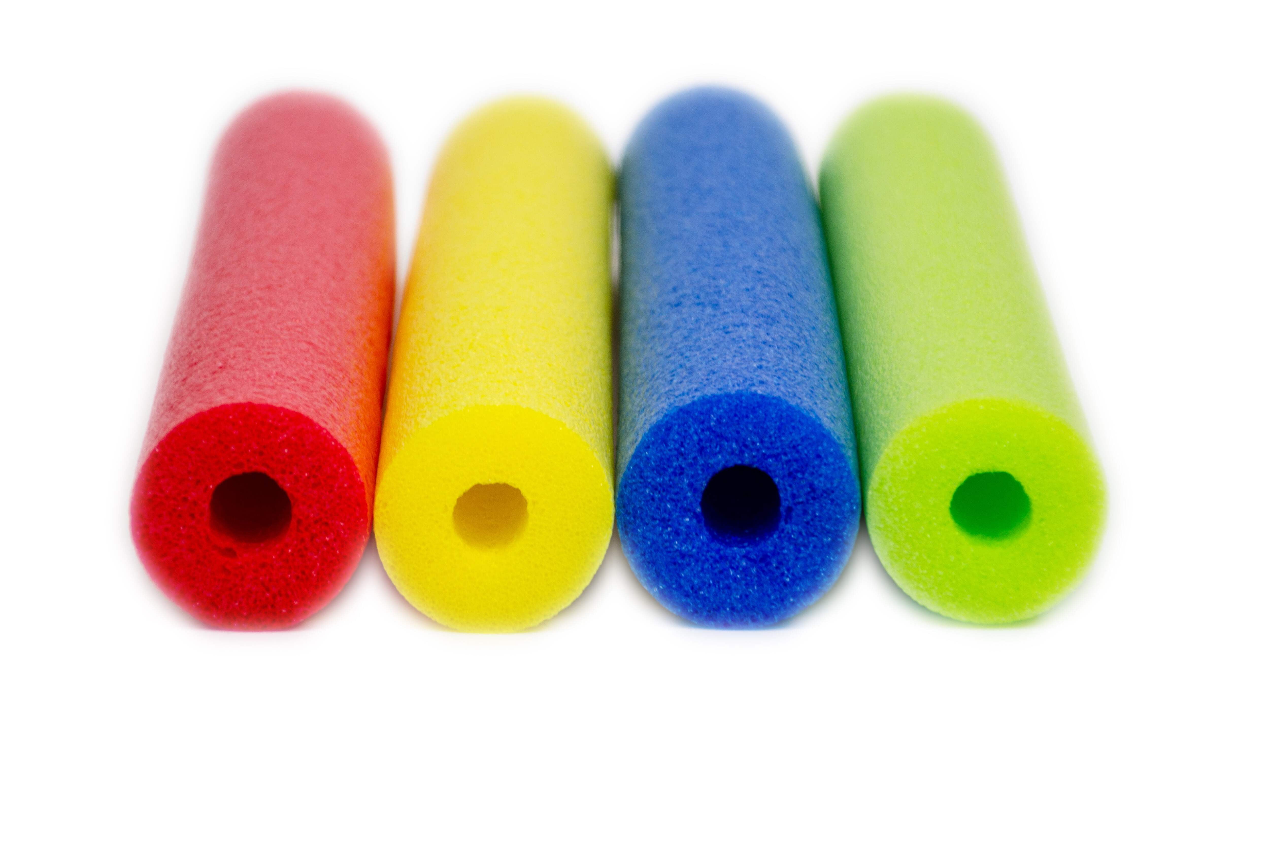 Pool Noodle, 4 Pack Of 52 Inch Hollow Foam Pool Swim Noodle, Bright ...