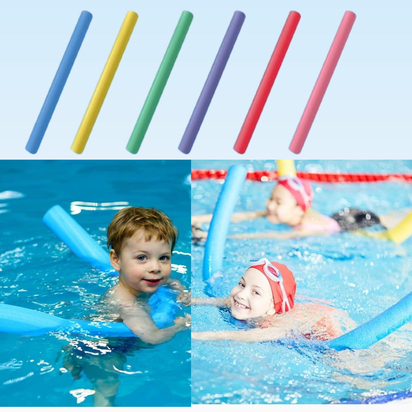 Pool Noodles 59 Inches Pool Noodles Jumbo for Swimming Bright Foam ...