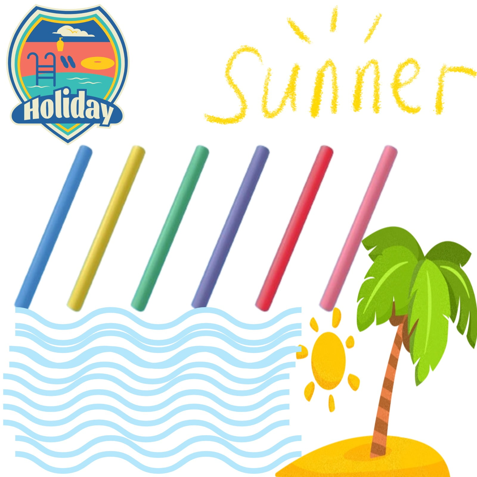 Pool Noodles 59 Inches Pool Noodles Jumbo for Swimming Bright Foam ...