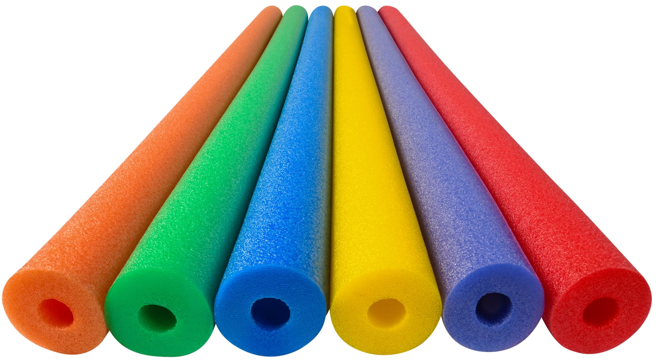 Pool Noodles Foam 6 Pack - Soft Large Rainbow Foam Noodle Tube, 6 ...