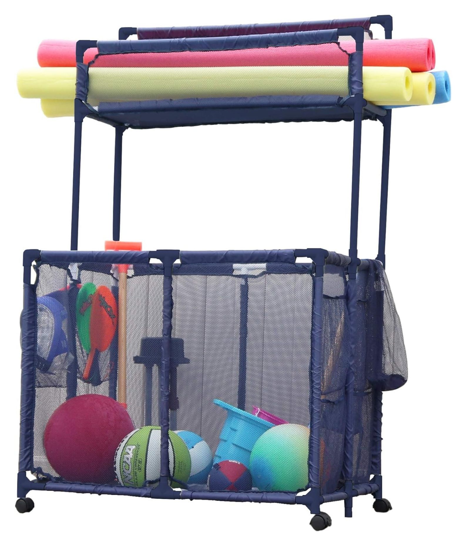 Pool Noodles Holder, Toys, Floats, , Equipment Mesh Rolling Double ...