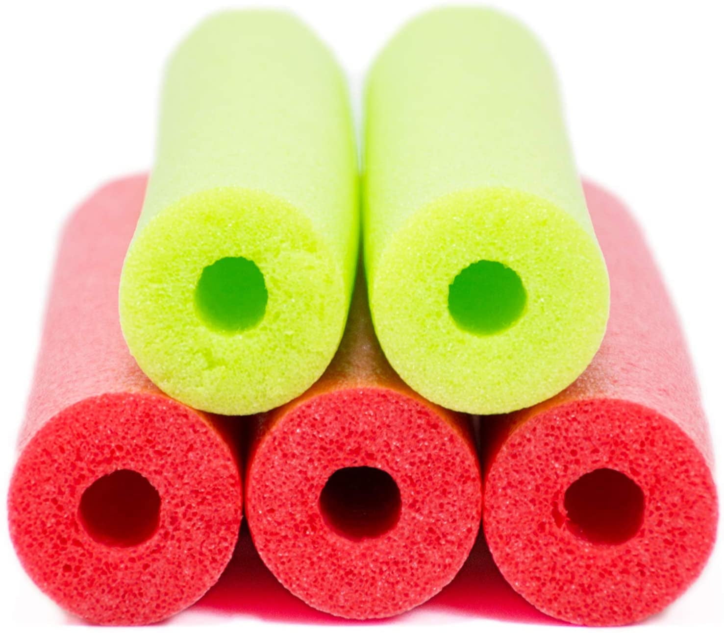 Pool Noodles, LINMOUA 5 Pack of 52 Inch Hollow Foam Swim Noodles ...