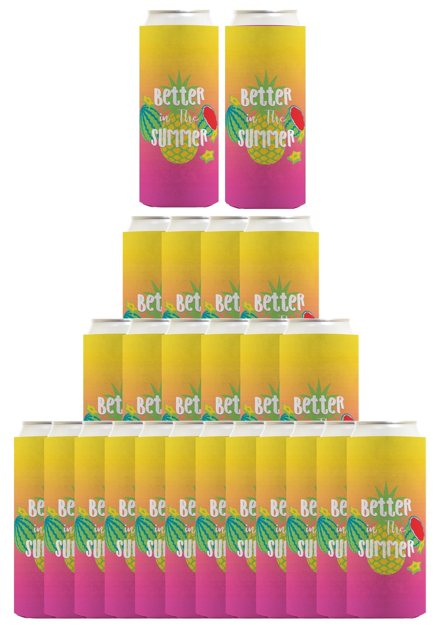 Pool Party Drink Sleeves Summer Vibes Better In The Summer 24-Pack ...