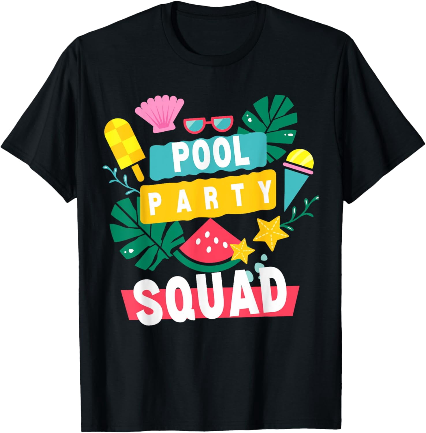 Pool Party Squad beach pool party Summer Swim Party Birthday T-Shirt ...