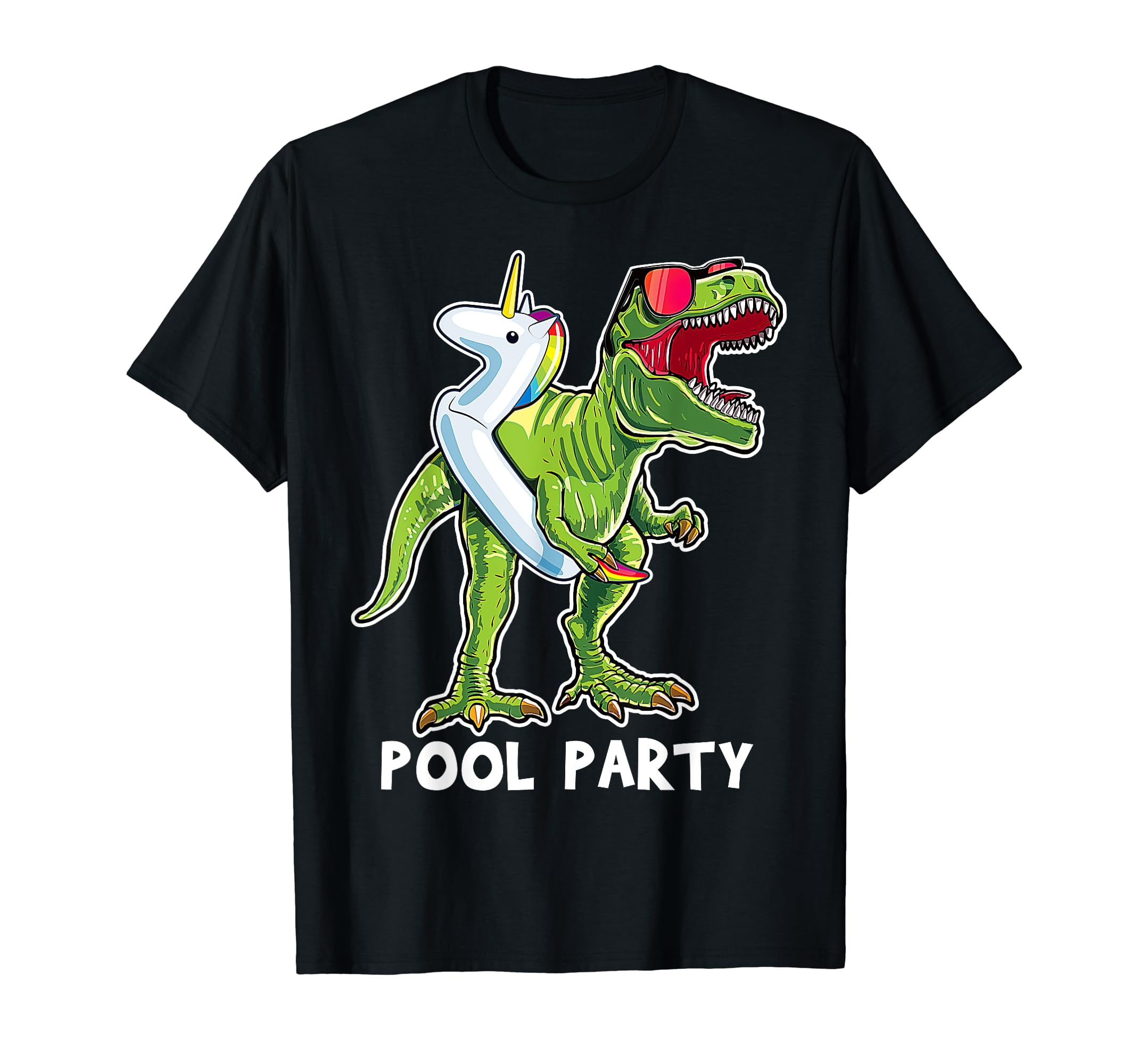 Pool Party T Rex Dinosaur Unicorn Float Shirt T Rex Gift - Walmart.com