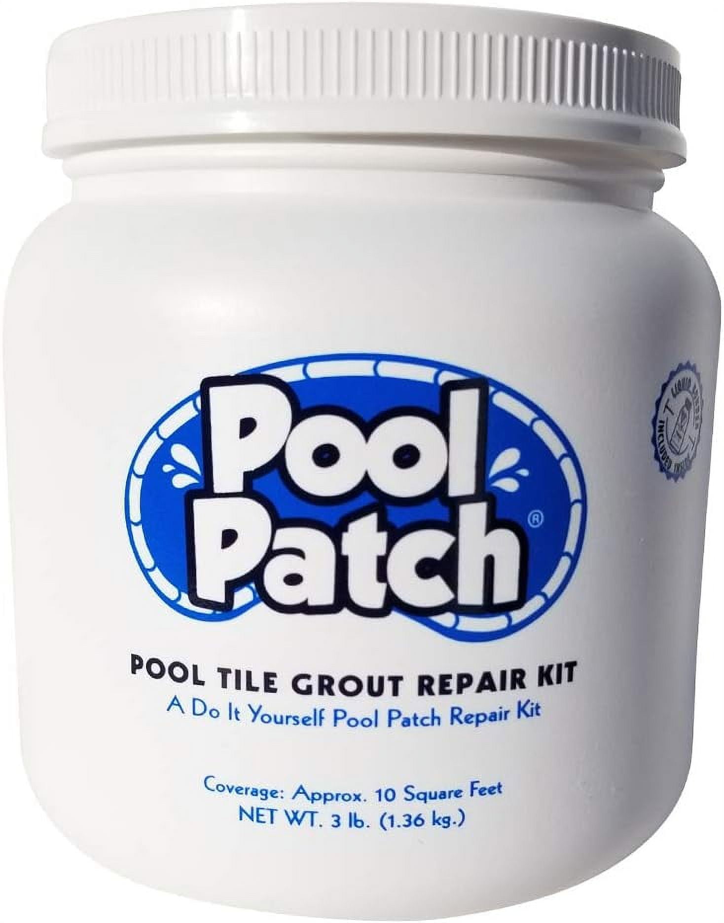 Pool Patch Gray Pool Tile Grout Repair Kit, 3-Pound, Gray - Walmart.com