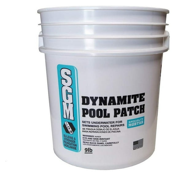 Pool Patch Repair Kit - Underwater Concrete Patch - 9lb White Pool ...