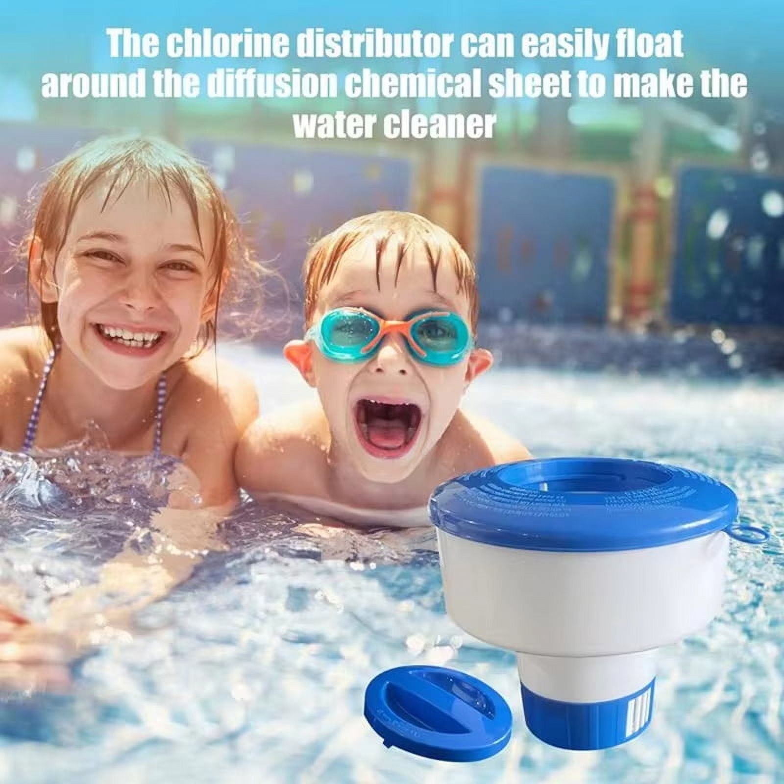 Pool Pill Dispenser 7 Inch Tablet Floater Folding Holder with Pull Ring ...