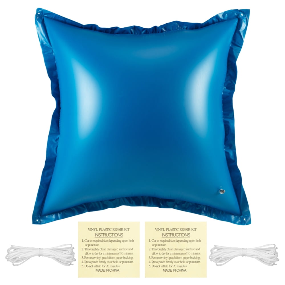 Pool Pillows, 4 x 4 Ft Winter Pool Pillow with 16.4Ft Rope, Pool Air ...