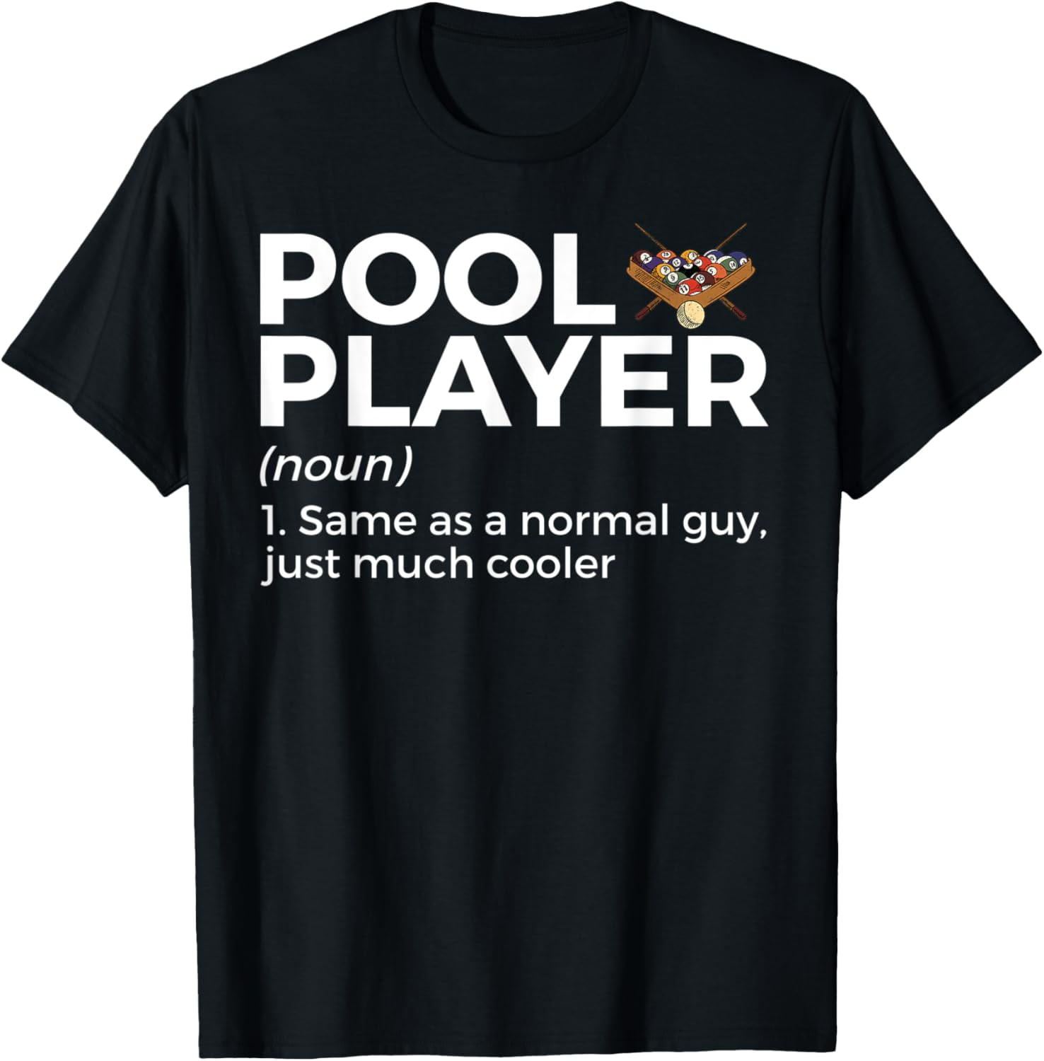Pool Player Definition Funny Billiards T-Shirt - Walmart.com