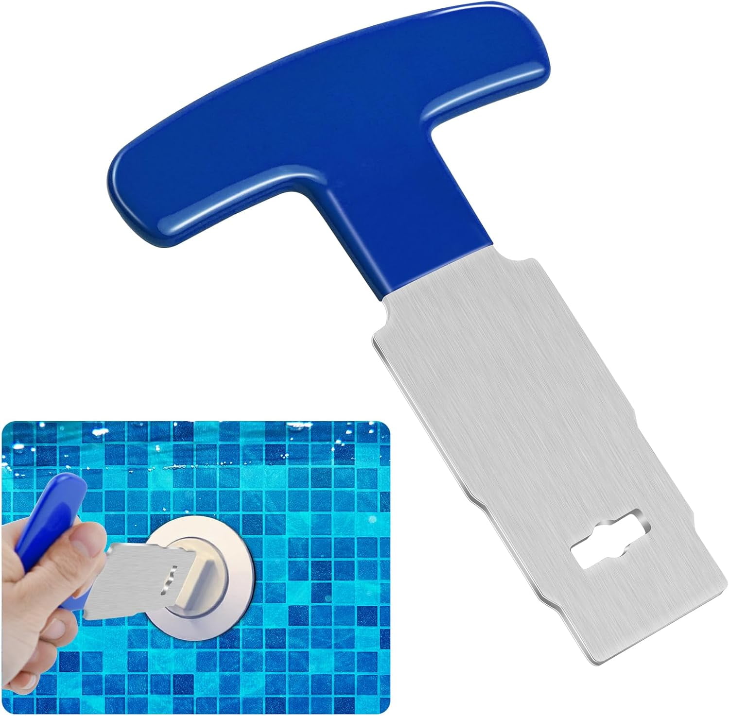 Pool Plug Removal Tool with Handle Grip, Upgraded Metal Eyeball Seat ...