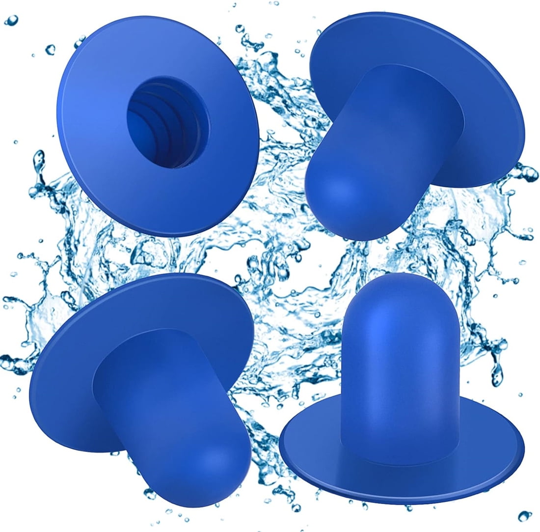 Pool Plug Stopper,4 Pieces/Set of Blue Swimming Pool Wall Plugs ...