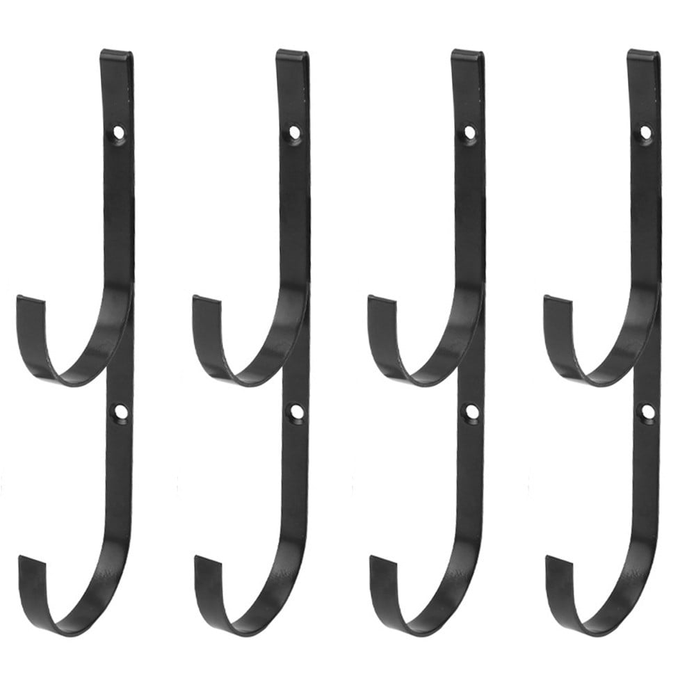 Pool Pole Hangers Set of 4 Metal Holders Hooks for Skimmer Leaf Rake ...