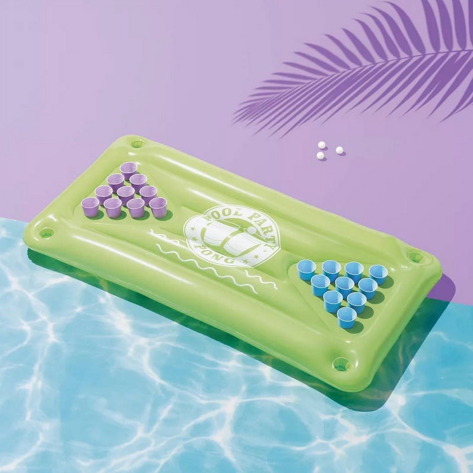 Pool Pong Floating Table Bright Green BEER PONG POOL GAMES WB21 ...