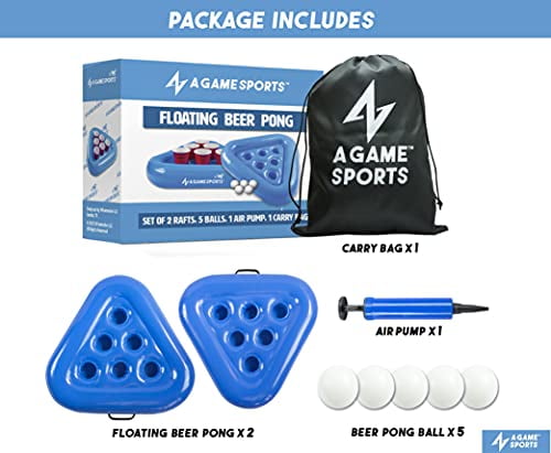 Pool Pong Rack, Inflatable Floating Drink Pong Rack for Pool Parties ...