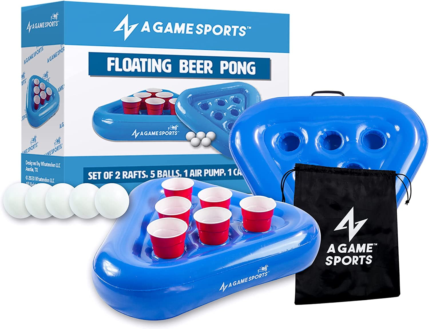 Pool Pong Rack, Inflatable Floating Drink Pong Rack for Pool Parties ...