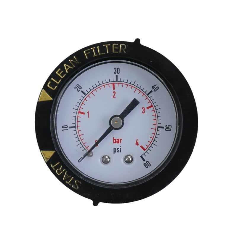 Pool Pressure Gauge 60psi 1/4" NPT Back Mount, 2" Dial Pool Filter ...