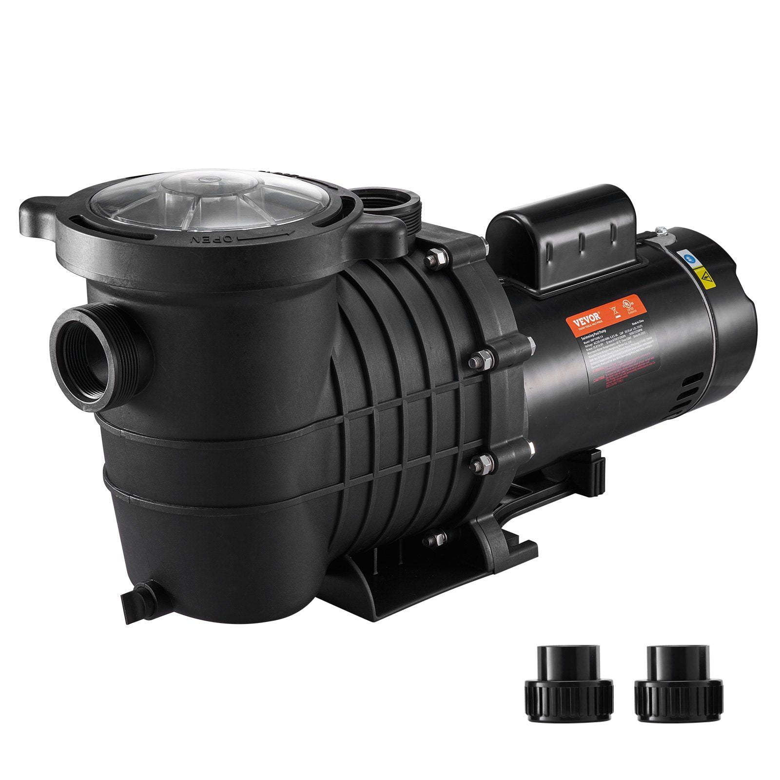 Pool Pump 2.0HP 230V, Variable Dual Speed Pumps 1500W, 5520 GPH Max ...
