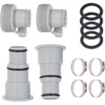 Pool Pump Hose Adapter Set, 2.25 Inch Internal Diameter, PVC Material ...