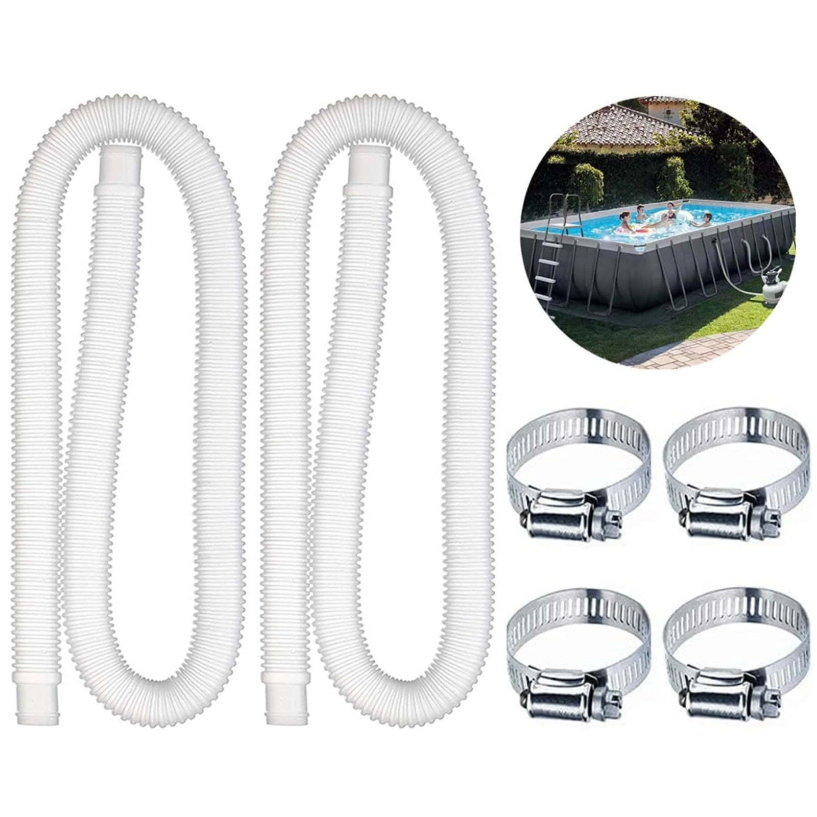 Pool Pump Hose for In-texx Pools, Above Ground Pool 1.25x57 Inch ...