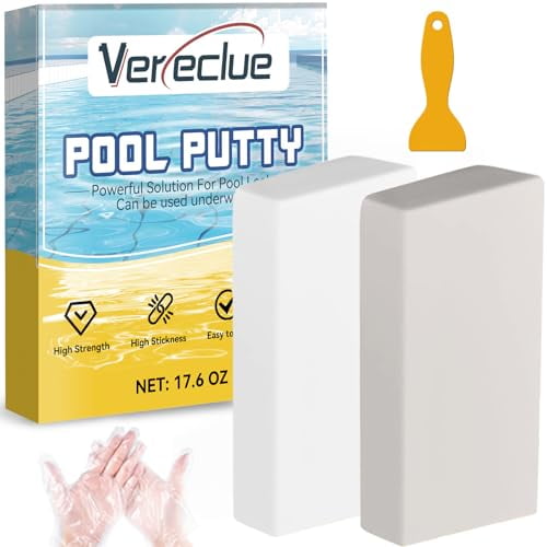 Pool Putty, 17.6 OZ, 2 Part Epoxy for Leaks Underwater or Above ...