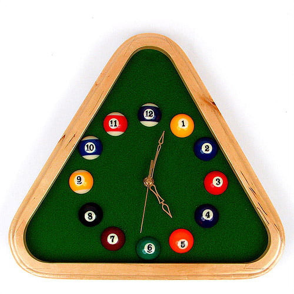 Pool Rack Quartz Clock with Solid Wood Frame - Walmart.com