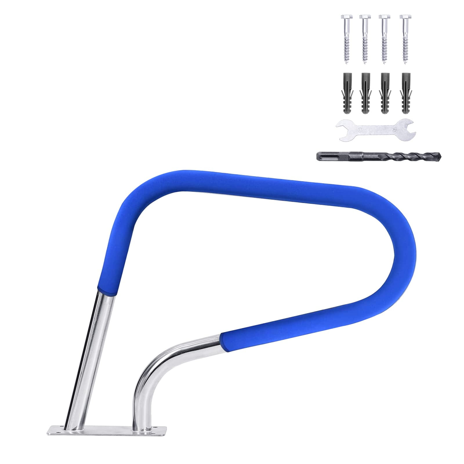 Pool Rail 30"x 22" 304 Stainless Steel 250LBS Load Capacity Silver ...