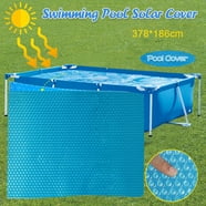 Intex 16 x 32 Foot Rectangular Frame Above Ground Swimming Pool Solar ...