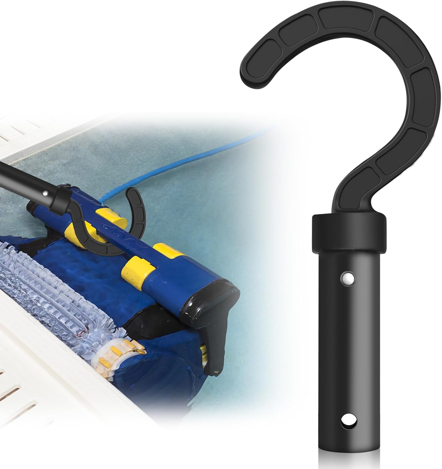 Pool Retriever Hook for Robotic Pool Cleaner Accessories, Black Plastic ...
