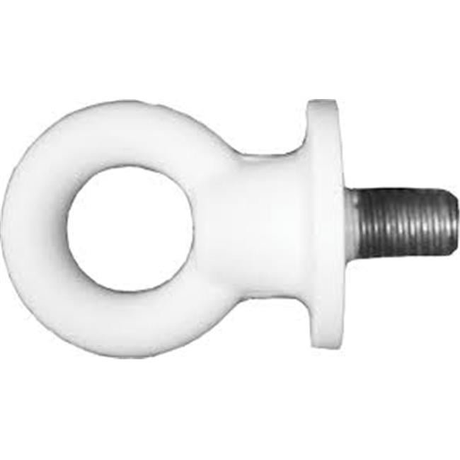 Pool Rope Eye Bolt with Steel Thread, Plastic - White - Walmart.com