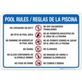 Pool Rules Sign Bilingual, Spanish English, - Walmart.com