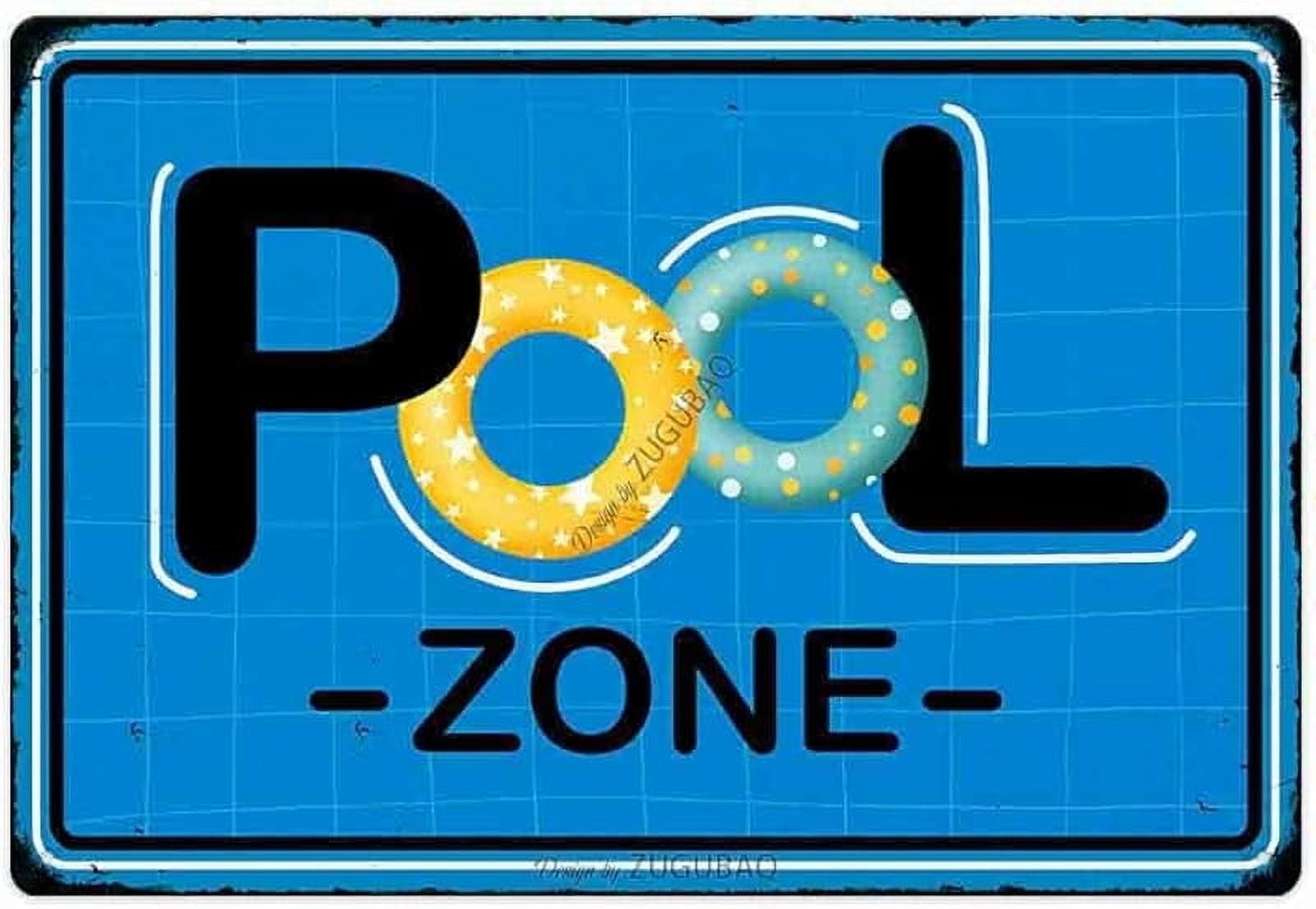 Pool Rules Sign Decor, No Diving No Running No Peeing Swim At Your Own ...
