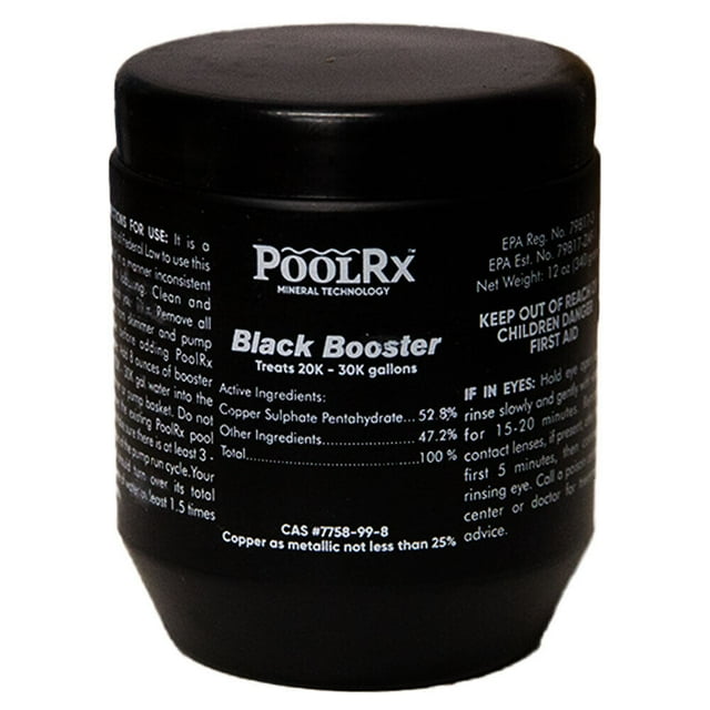 Pool Rx Booster Negro - For 20k-30k Gal. Swimming & Saltwater Pool ...
