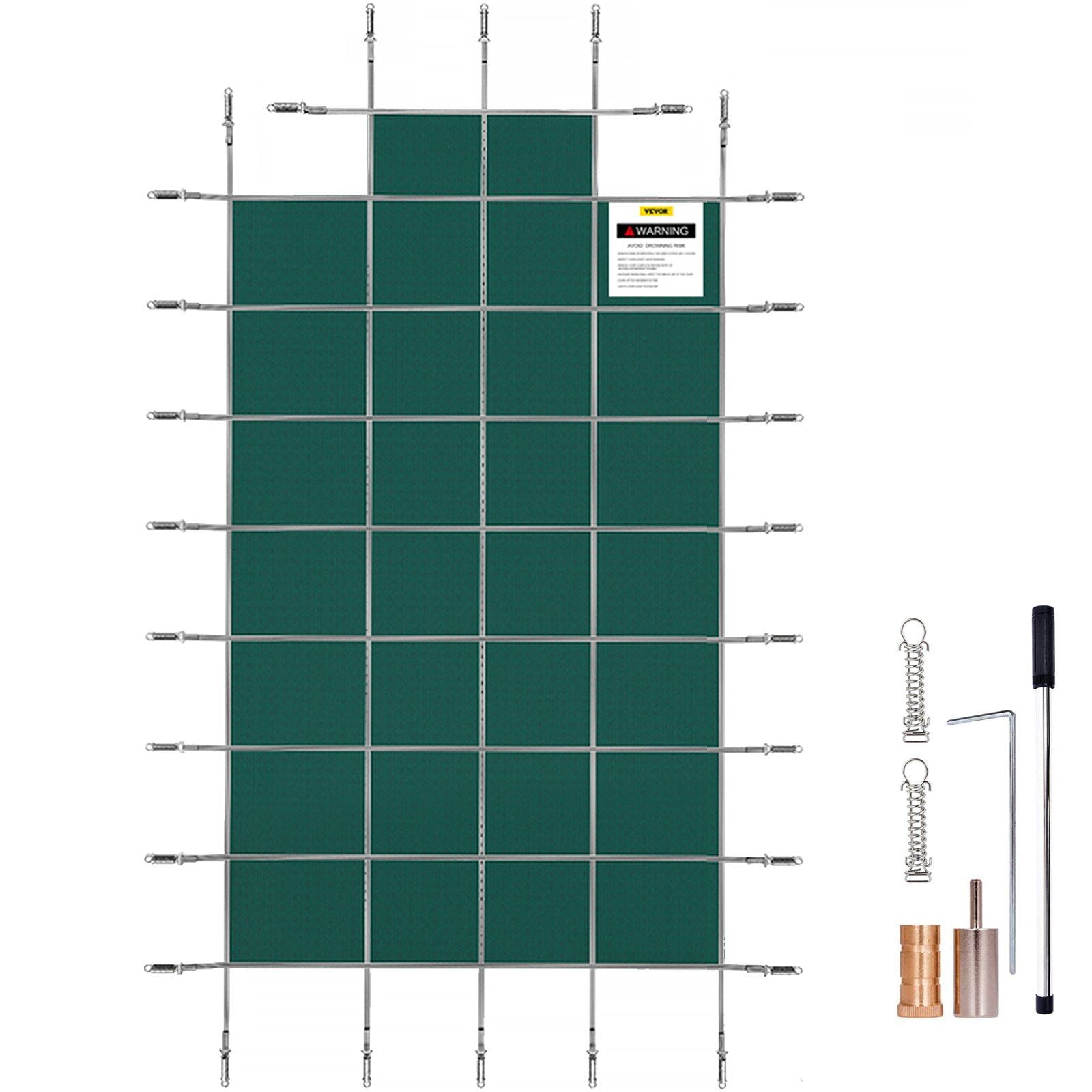 Pool Safety Cover Fits18x36ft Inground Safety Pool Cover Green Mesh ...