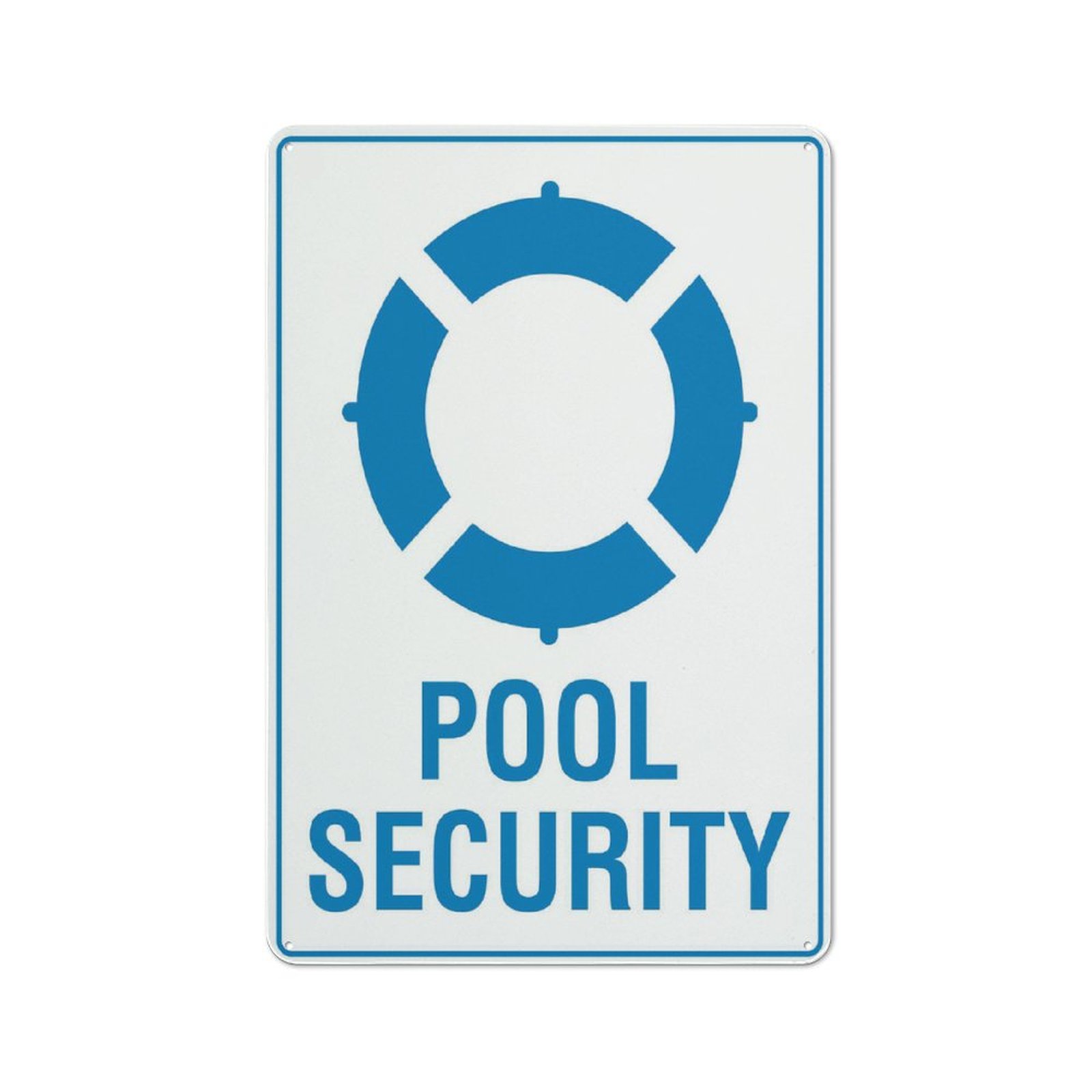 Pool Security Sign 12X8 Inch Tin Sign Great For Garden And Yard Wall ...