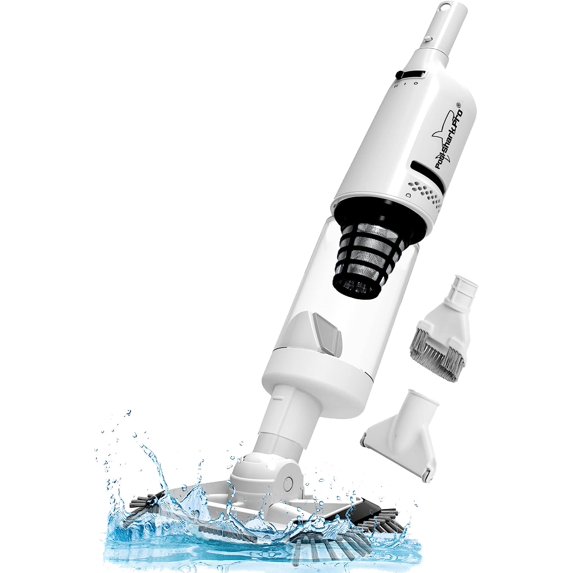 POOL SHARK PRO Cordless Pool Vacuum, 90 Mins Suction, Rechargeable, for ...