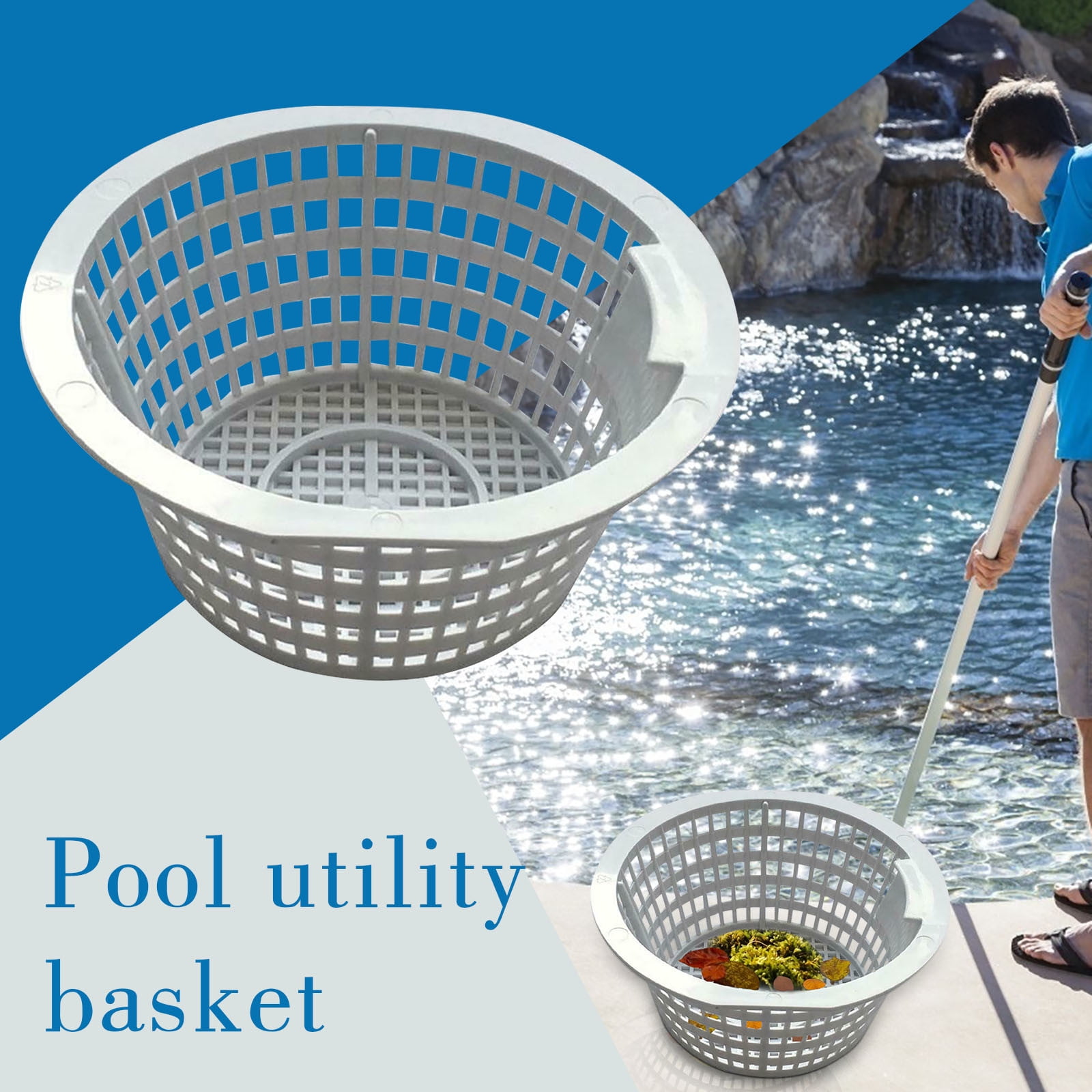 Pool Skimmer Accessories Basket without Handles Pool Debris Storage ...