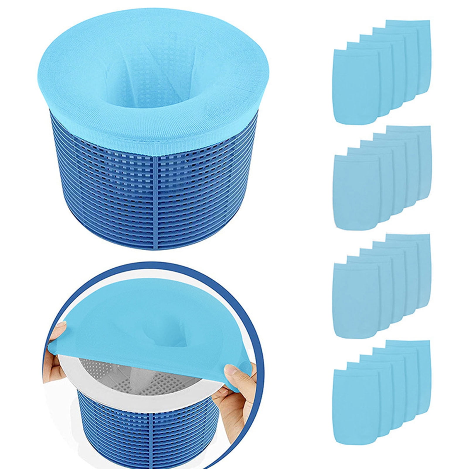 Pool Skimmer Filter Socks | High-Stretch Nylon Mesh Screen Covers for ...