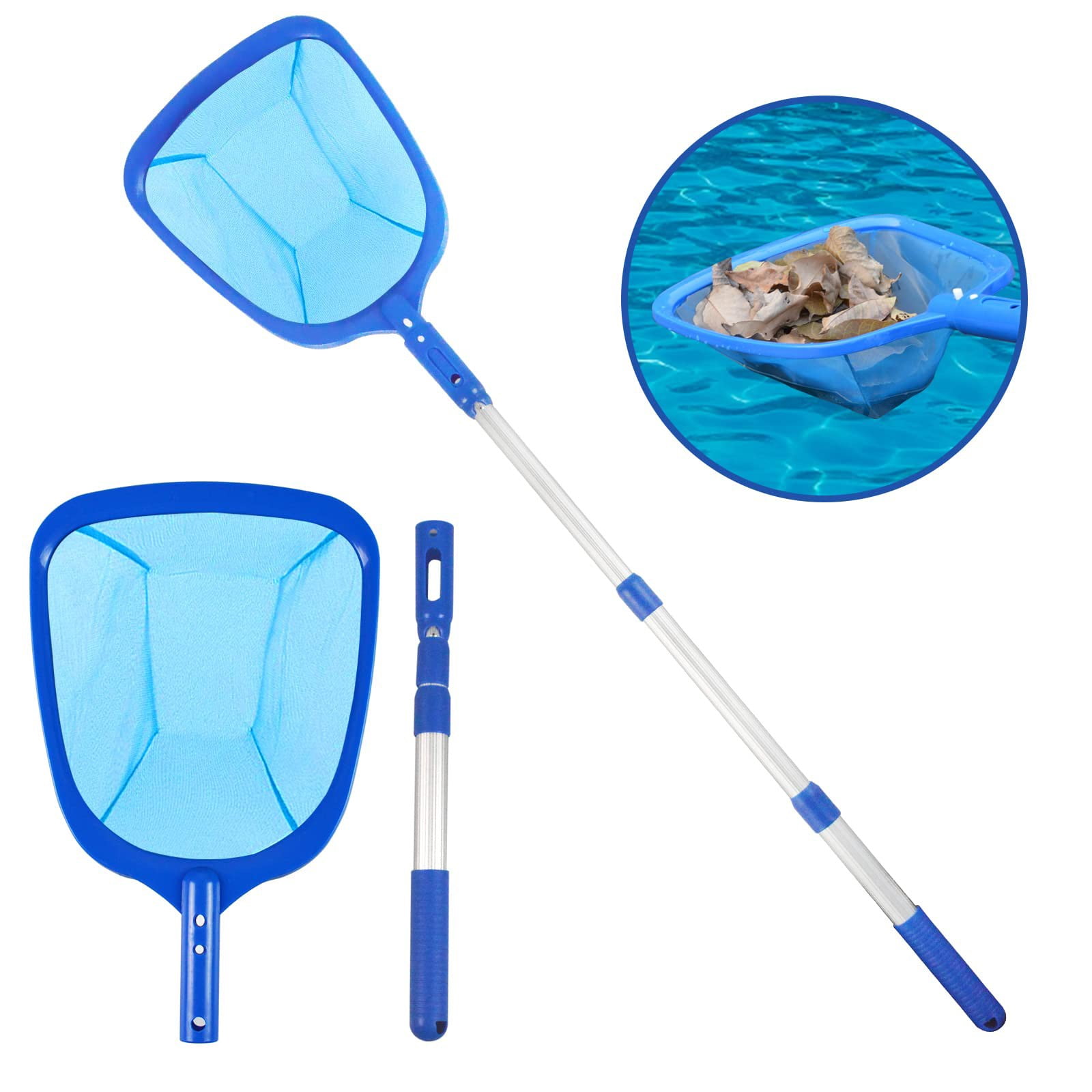 Pool Skimmer Net With Pole Pool Net With Pole Spa Net For Hot Tub Small ...