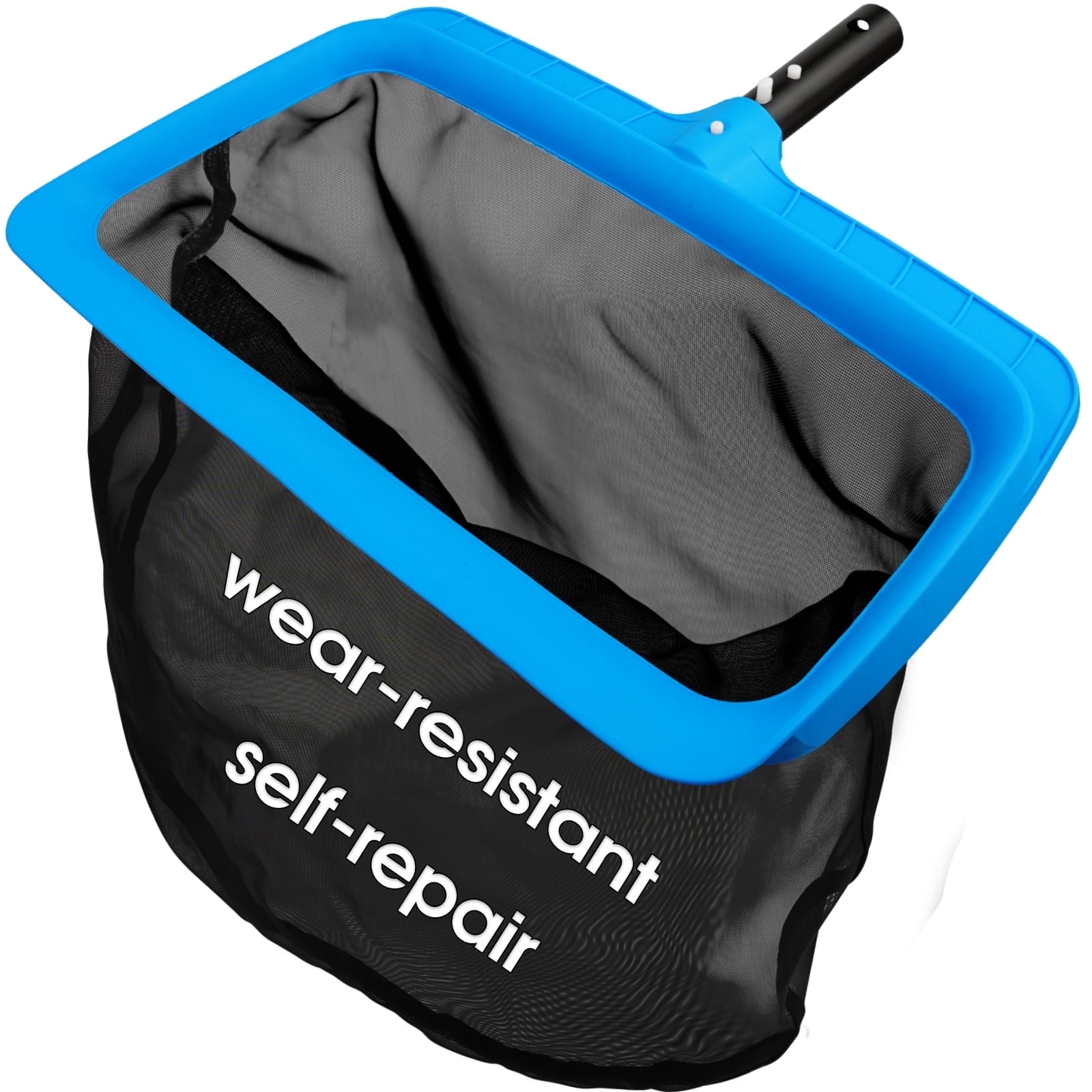 Pool Skimmer Net with Self-Repair Fine Nylon Mesh Bag, Pool Leaf Rake ...