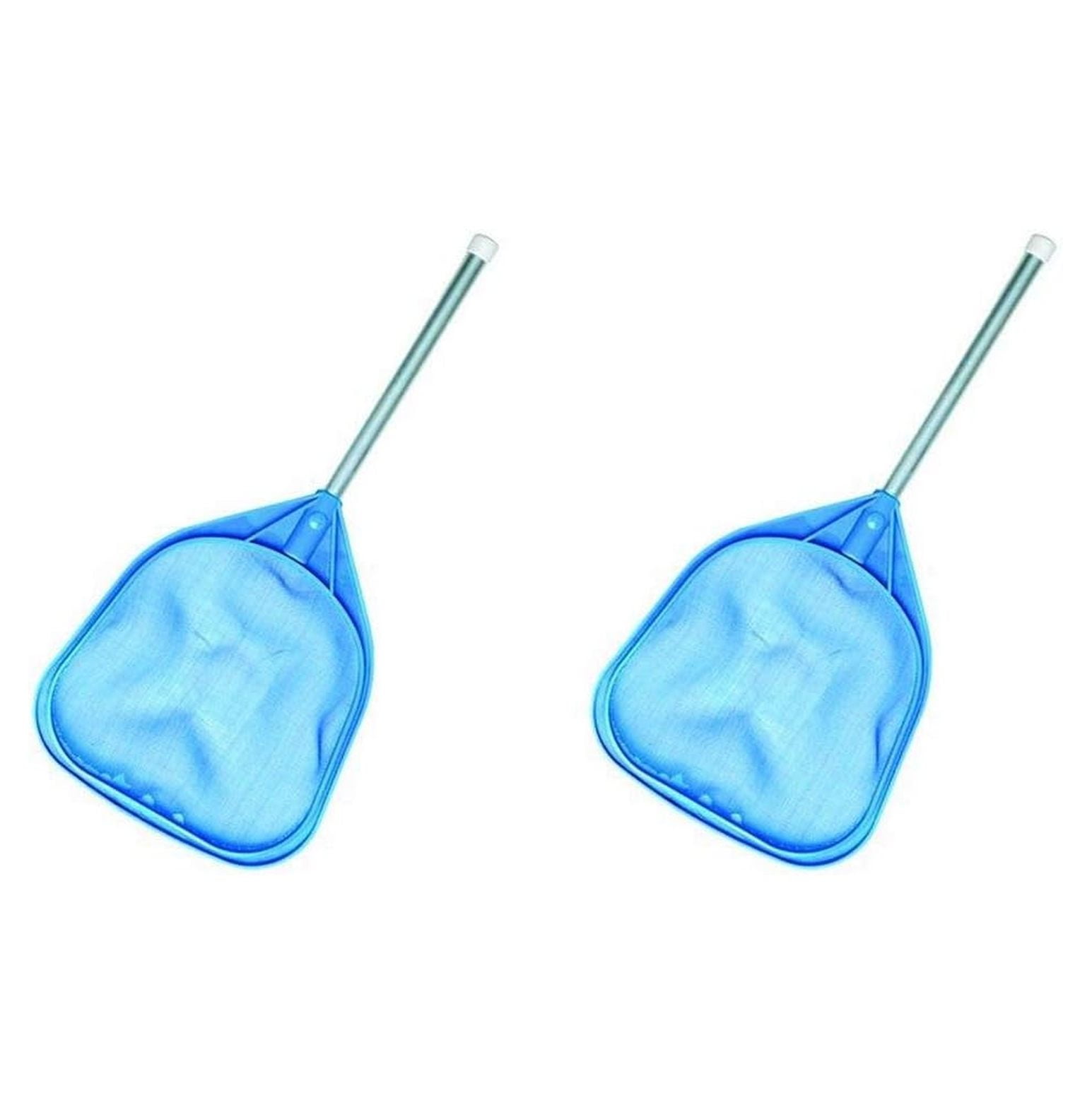 Pool Skimmer Net Set - 8050 Aluminum Handle Leaf Rake for Pools & Spas - 12" Integrated Pole ...