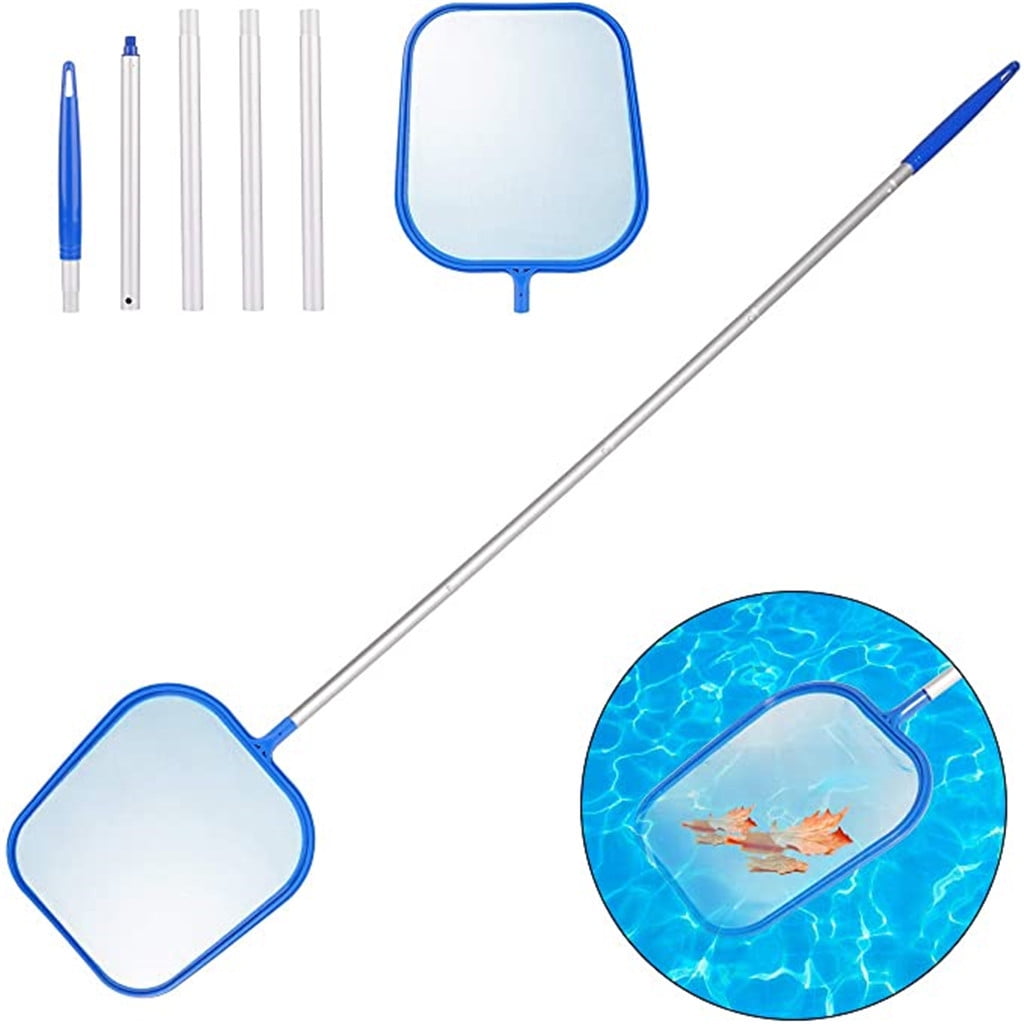 Pool Skimmer - Pool Skimmer Net with 5 Section Adjustable Telescopic ...