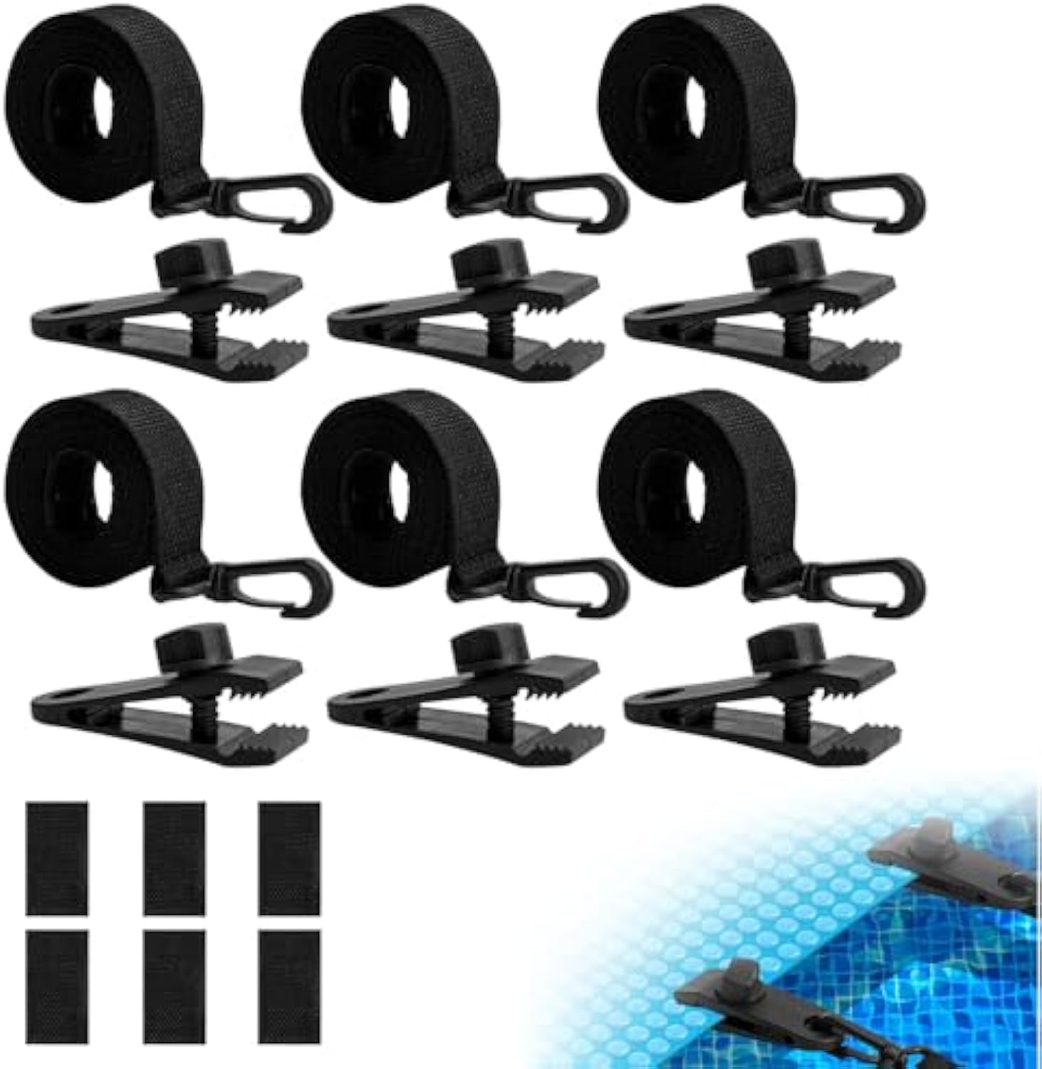 Pool Solar Cover Reel Attachment Kit, 2025 New Pool Solar Cover Straps ...