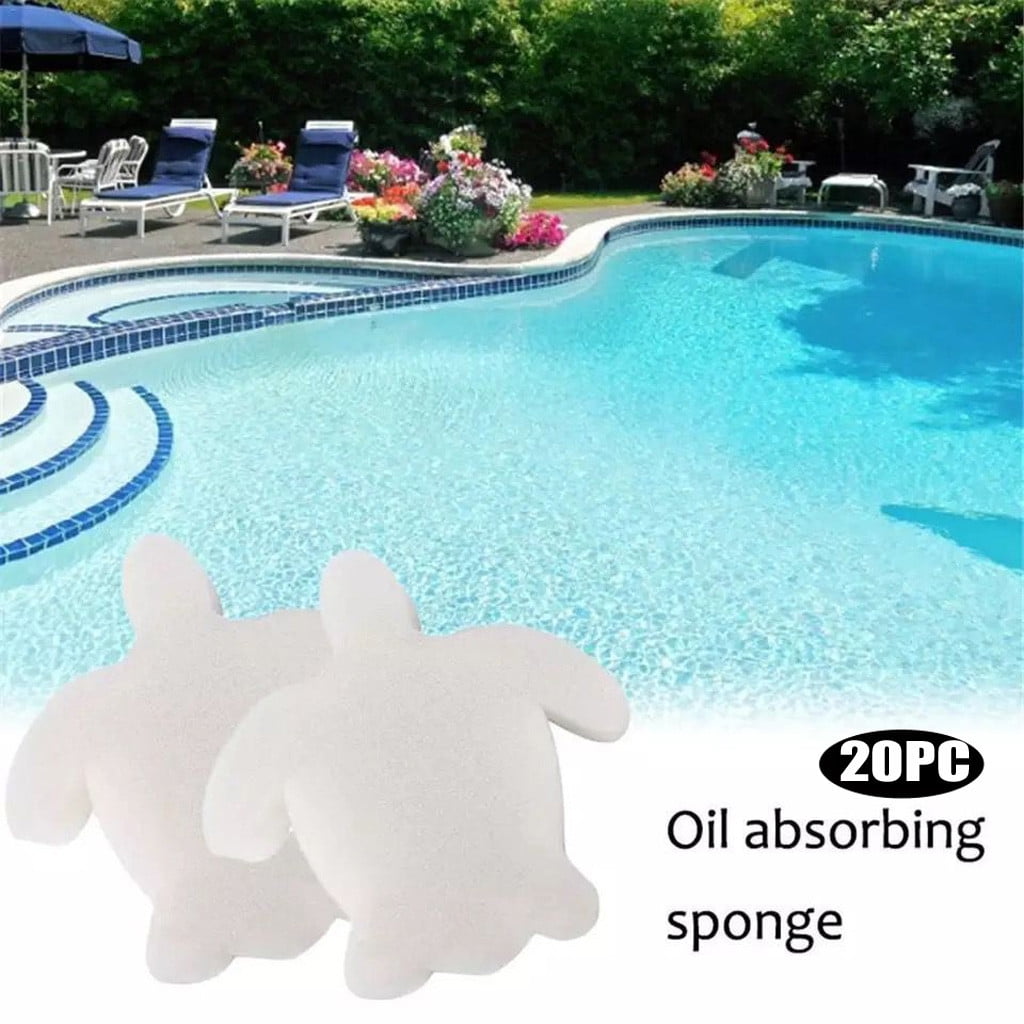 Pool Sponge Oil Absorber 20 PCS - Pool Scum Sponge, Pool Sponges That ...